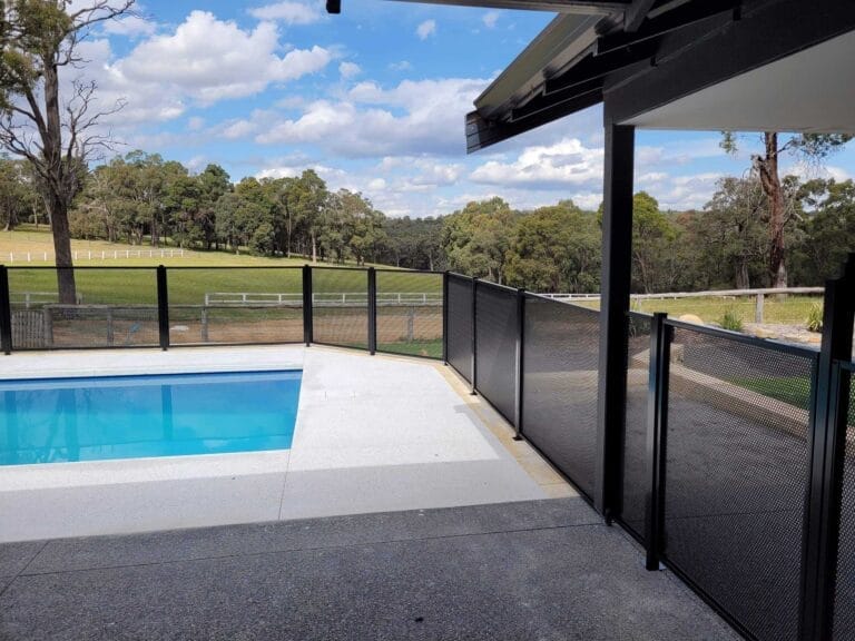 Perforated Pool Fencing in Landscape Design | Stylish Perth Fencing